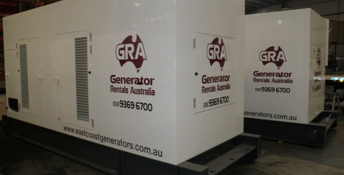Large Generator hire keeps you powering on - East Coast Generators